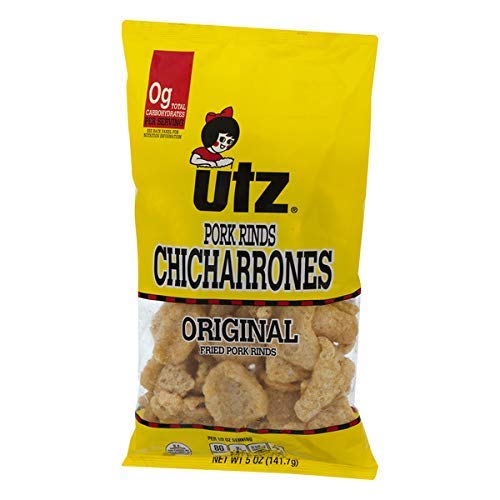 Utz Pork Rinds, Original Flavor - Keto Friendly Snack with Zero Carbs ...