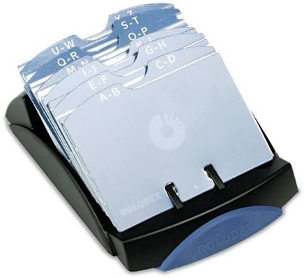 Amazon.com : Rolodex 67175 Rolodex Open Tray Business Card File, 100 ...
