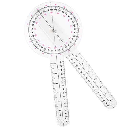 Goniometer 12 Inches Physical Therapy Tools Plastic Goniometer 360 ...