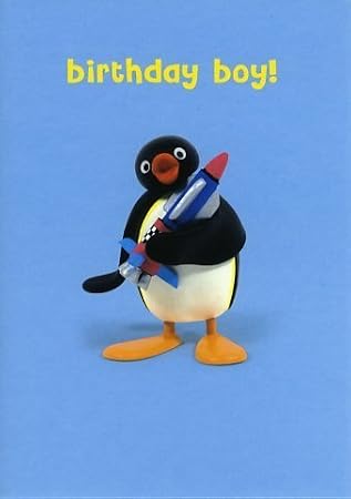 Pingu - Birthday Boy- Happy Birthday Greetings Card - PING9: Amazon.co ...