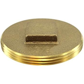 3-1/2" Brass Clean-Out Plug - Pipe Fittings - Amazon.com