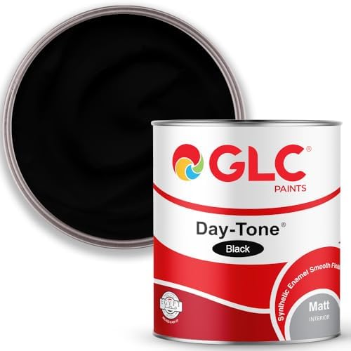 سعر GLC Paints Day-Tone 200 - Black Interior Matt with Smooth Finish ...