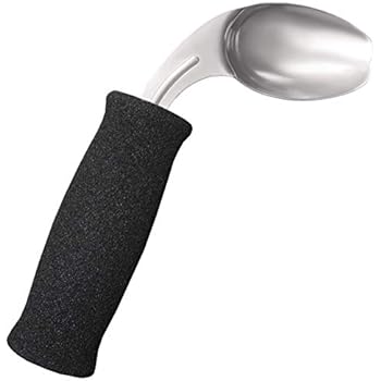 Amazon.com: Soft Foam Built-Up Handle Offset Spoon: Health & Personal Care