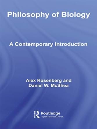 Philosophy of Biology: A Contemporary Introduction (Routledge ...