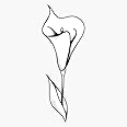 Amazon.com - Calla Lily Flower Vinyl Waterproof Sticker Decal Car ...