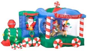 Amazon.com: Gemmy Airblown Inflatable 12 Feet / Foot Long - Santa Claus ...