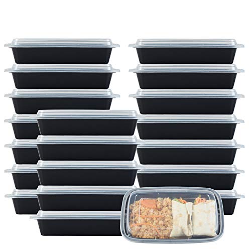 NutriBox 28 OZ [20 value pack] Meal Prep Plastic Food Storage ...
