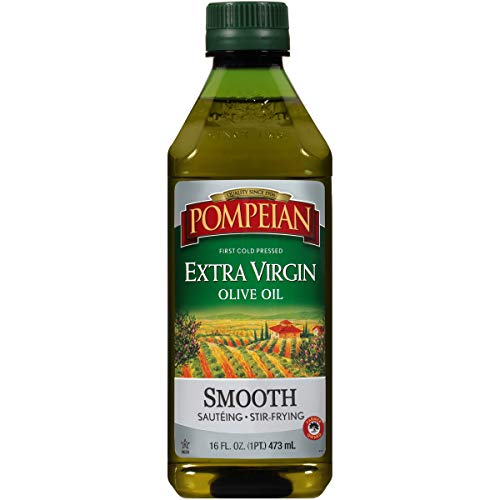Pompeian Smooth Extra Virgin Olive Oil, First Cold Pressed, Mild and ...