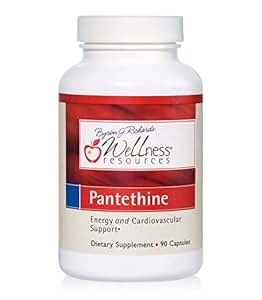 Amazon.com: Wellness Resources Pantethine - Active Vitamin B5. Vegan ...