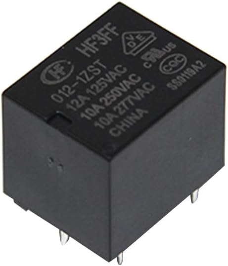 Amazon.com: 12VDC, 10A SPDT Relay Hongfa (HF3FF/012-1ZST): Home Improvement