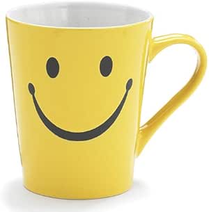 Amazon.com: 1 X Smiley Happy Face 14 oz Stoneware Coffee Mug/Cup ...