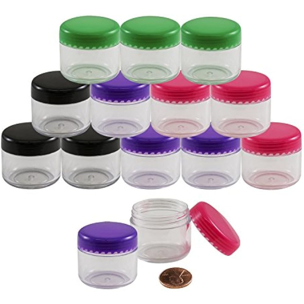 20 Gram Jar 20 Ml 12 Pcs Bpa Free Cosmetic Sample Empty Container ...