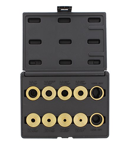 DCT Brass Router Template Guides Bushing 10 Piece Set Black Carrying 