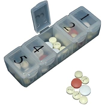 Amazon.com: Patterson Medical Anabox 7 Day Pill Box with 5 Compartments ...