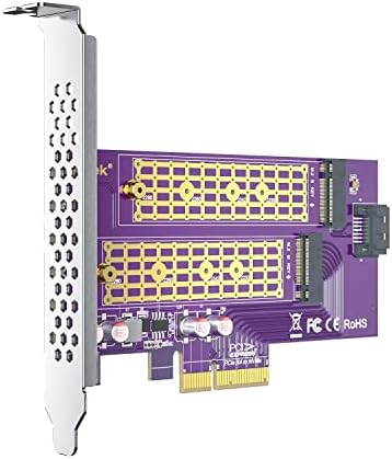 سعر M.2 NVMe Adapter M-Key and B-Key, 2-Port M.2 to PCIe X4 Gen3 ...