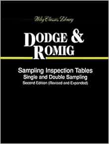 Amazon.com: Sampling Inspection Tables: Single and Double Sampling (9780471255499): Harold F ...
