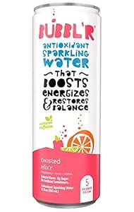 BUBBL'R Antioxidant Sparkling Water, Twisted Elixi'r, 12 pack: Amazon ...