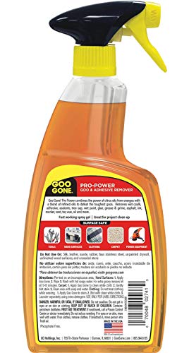 Goo Gone Pro-Power Spray Gel Adhesive Remover - 24 Ounce (2 Pack ...