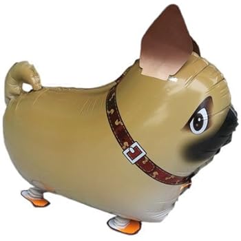 Amazon.com: Pug Walking Pet Dog Birthday Party Balloon Airwalker Boy ...