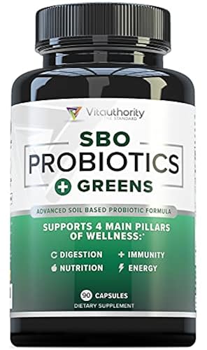 SBO Probiotic + Organic Greens Superfood Blend: Vegan Probiotics 50 ...