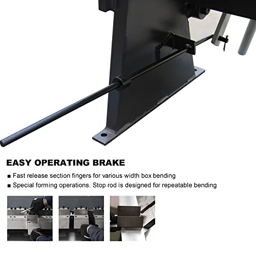 KAKA INDUSTRIAL BP-1650, 50" x 16 Gauge Bench Model Box & Pan Brake,Max ...