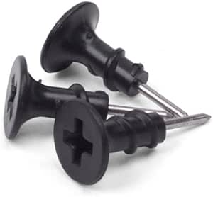 Amazon.com : Kikkerland Screw Push Pins, Set of 12, Black (ST13 ...