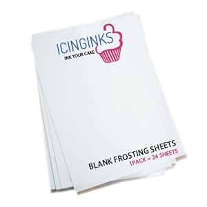 Amazon.com : Icinginks 24 Frosting Sheets 8.5” X 11”, Icing Sheets for ...