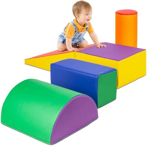Best Choice Products 5 Pieces Kids Climbing and Crawling Soft Foam ...