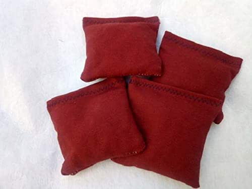 Amazon.com: 3" Maroon Mini Cornhole Bags Replacement bags set of 4 ...