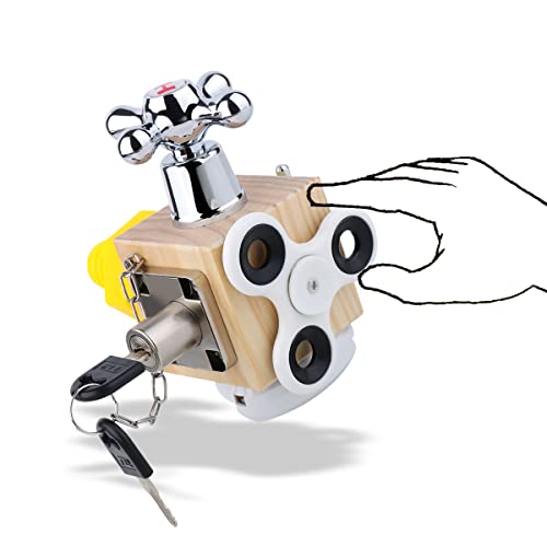 LFDecor 7-in-1 Montessori Lock Box Toy, Fidget Busy Cube for Children ...