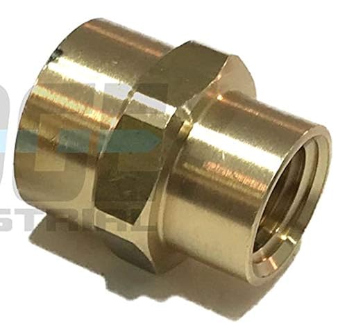 EDGE INDUSTRIAL Brass REDUCING Coupling 3/8" X 1/4" Female NPT FNPT ...