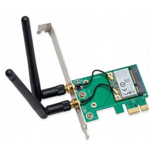 IO Crest SY-PEX23063 Wireless 802.11 N150 & Bluetooth 2.1 PCIe X1 Card ...
