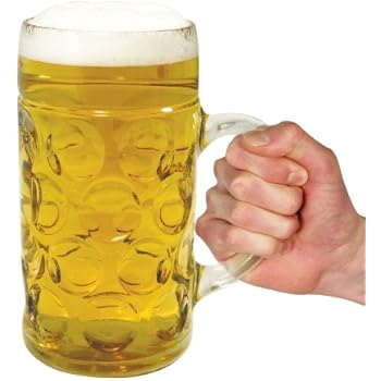 Amazon.com | Oversized Extra Large Giant Beer Glass - 53oz - Holds up ...