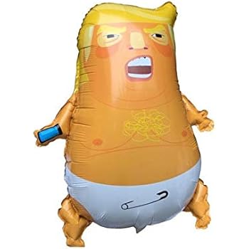 Amazon.com: AM I A Baby Trump Baby Party Balloons Balloon Mini Size ...