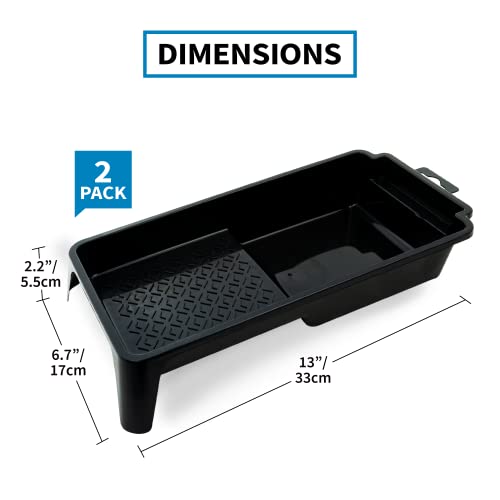 Precision Defined Paint Tray Liner 4-Inch, Paint Trays Set 2-Pack ...