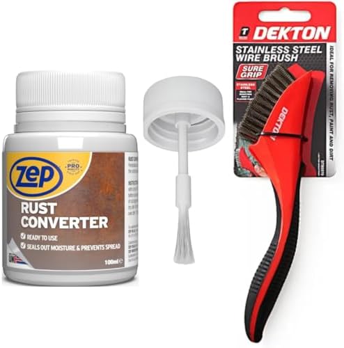 Zep Rust Converter With Soft Grip Steel Wire Brush - Rust Converter For ...