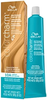 Wella ColorCharm Demi Permanent Hair Color, 10A Lightest Ash Blonde 2 ...