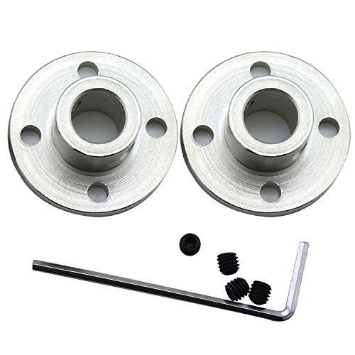 Magic&shell 2-Pack 10mm Flange Shaft Coupling High Hardness Metal Axis ...