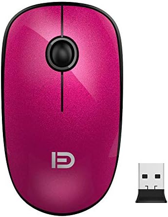 FD Silent Wireless Mouse, V8 2.4G Fashion Power Ultrathin Cordless ...