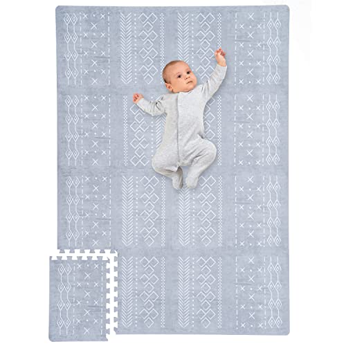 Stylish Baby Play Mat - Soft, Easy to Clean 5.6 x 4 ft. Floor Mat ...