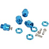 Amazon.com: 4pcs Hobbypark Aluminum 17mm Wheel Hex Hubs with Pins Tires Adapter Nut For RC Model ...
