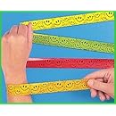 Amazon.com: 12 Smiley Face Slap Bracelets: Toys & Games