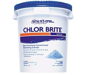 Amazon.com : Leslies Chlor Brite 25lbs Granular Chlorine Bucket ...