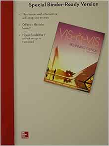 Loose Leaf of Vis-a-vis: Beginning French and Connect (with WBLM ...