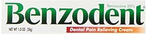 Amazon.com: Benzodent Dental Pain Relieving Cream, 1 Ounce - Buy Packs ...