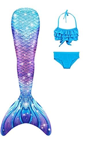 DNFUN Mermaid Tails for Swimming for Girls Princess Bikini Swimable ...