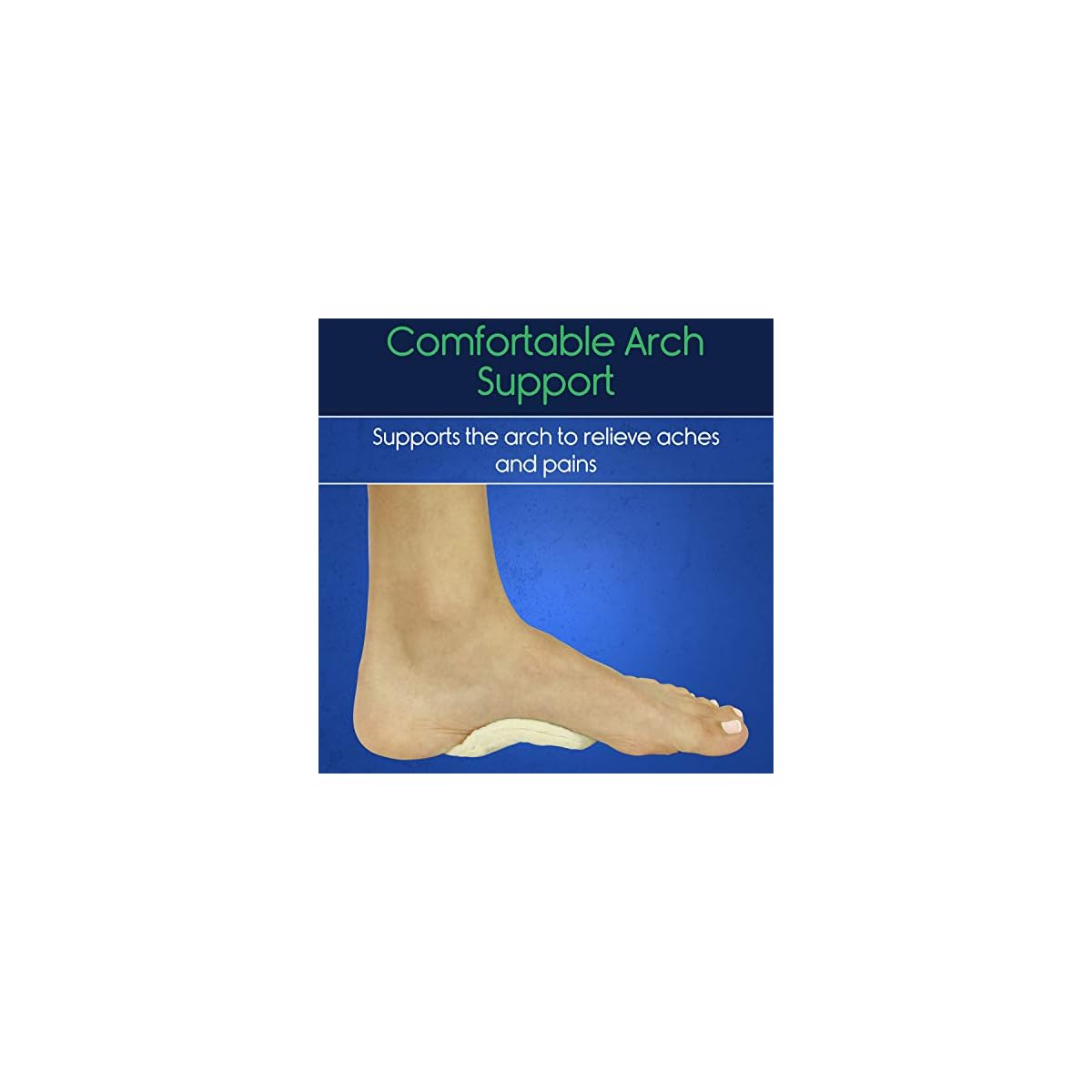 ViveSole Arch Support Pads (6 Pairs) Adhesive Felt Foot Insert - Men ...