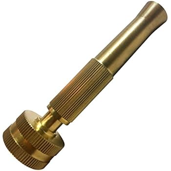 Amazon.com : JetNozzleTM - Best Adjustable Brass Hose Spray Nozzle ...