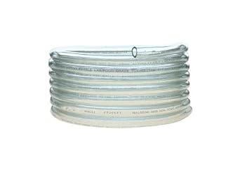 Nalgene 180 Clear PVC Tubing, 1/2" I.D. x 3/4" O.D. x 1/8" Wall, 50 ...