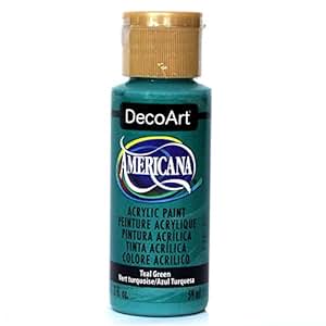 Amazon.com: DecoArt Americana Acrylic Paint, 2-Ounce, Teal Green